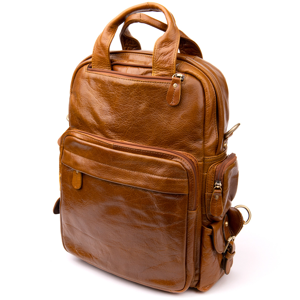 Сумка 3 в 1 Трансформер Из Кожи Vintage 20361 Рыжая — Купить Недорого ...