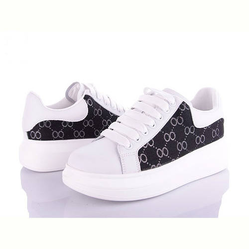 Купить Стильные кроссовки Itts кожаные белые с черным 39 цена 1176 ₴ — Prom Ua Id 1697840637