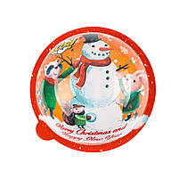 Мяч пластиковый Новогодний ball с игрушкой-сюрпризом и конфетами для ...