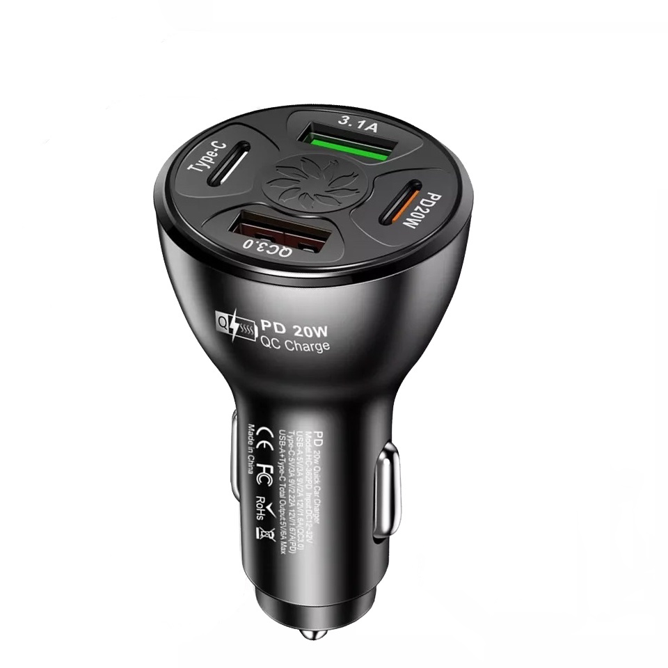 Автомобильное Зарядное Устройство USB Зарядка от Прикуривателя 20 Вт 2 ...