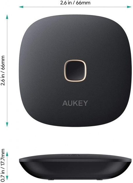 ПРИЙМАЧ-ПЕРЕДАВАЧ AUKEY 2AFHP BR-O8 BLUETOOTH 5 для навушників, телевізорів, домашніх ...