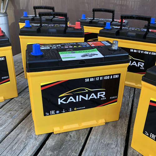 Акумулятор 50Ah-12v KAINAR Asia (236x129x220),R,EN450 Азія тонк.клемы ...