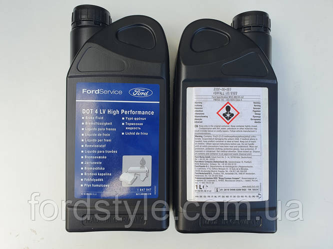 Гальмівна рідина Ford Dot 4 LV High Performance 1л. (ID#1699149318), ціна: 790 ₴, купити на Prom.ua