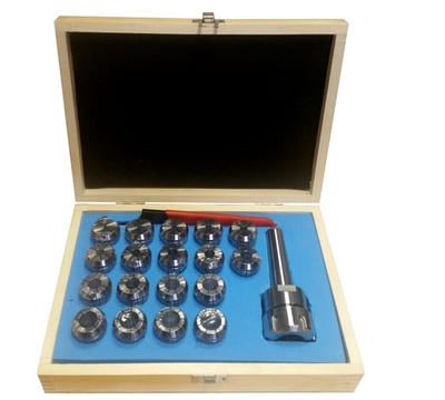 Патрон цанговий 7:24 К40 (NT40) ER32 (M16х2) з набіром цанг 11 шт (6 ...