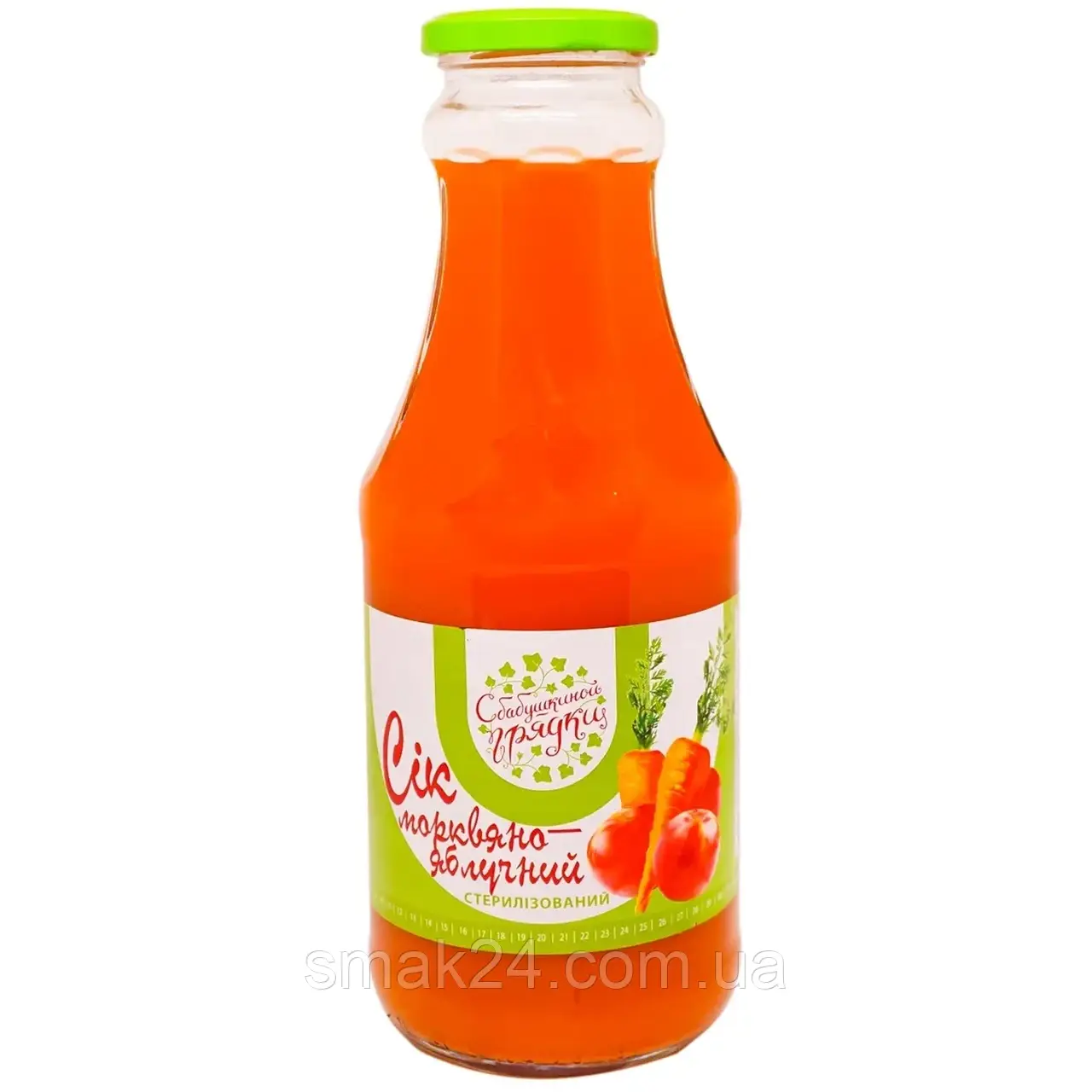 Сок морковно- яблочный стерилизованый С Бабушкиной Грядки 1л Украина ...