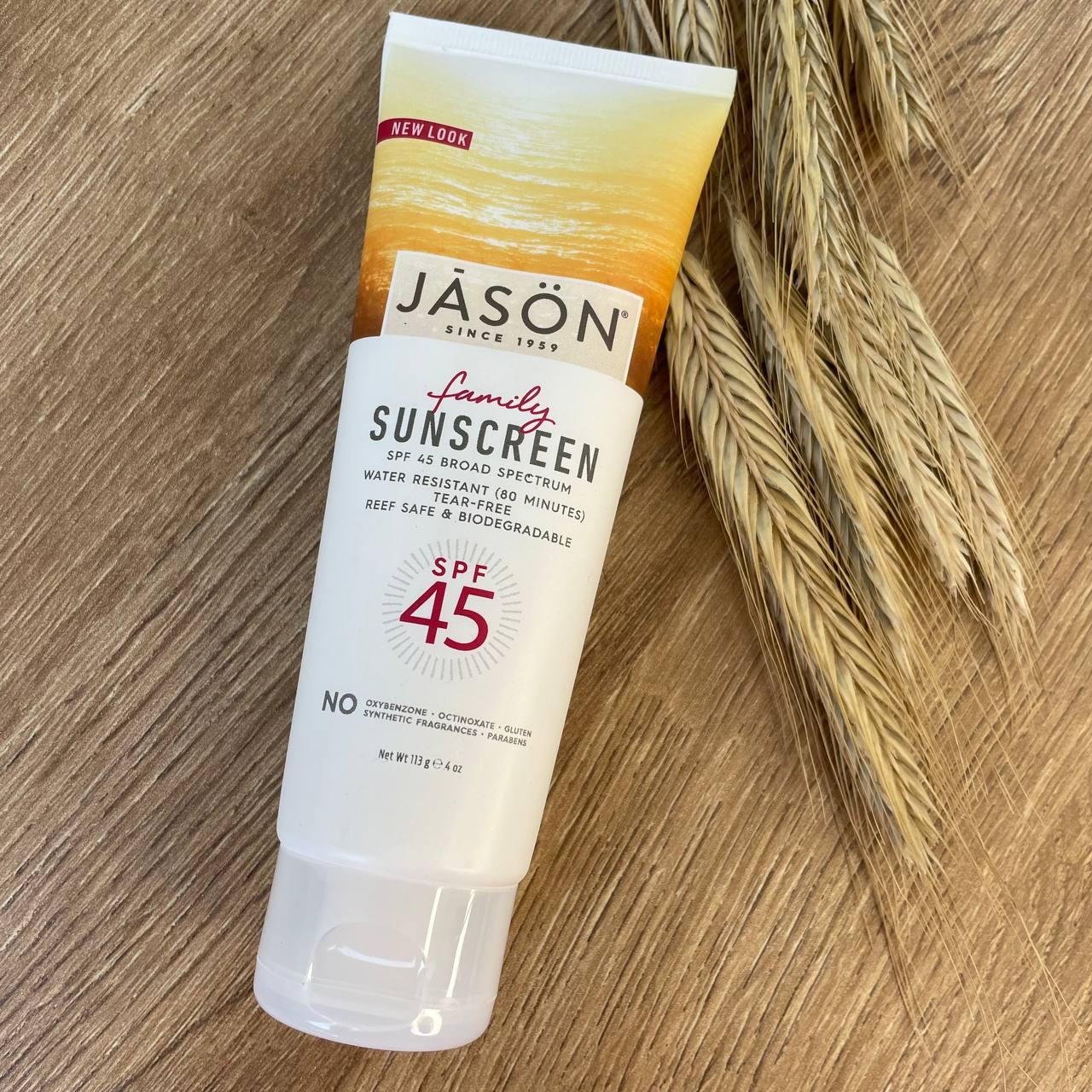 Купить Jason Natural, Family, натуральное солнцезащитное средство, SPF ...