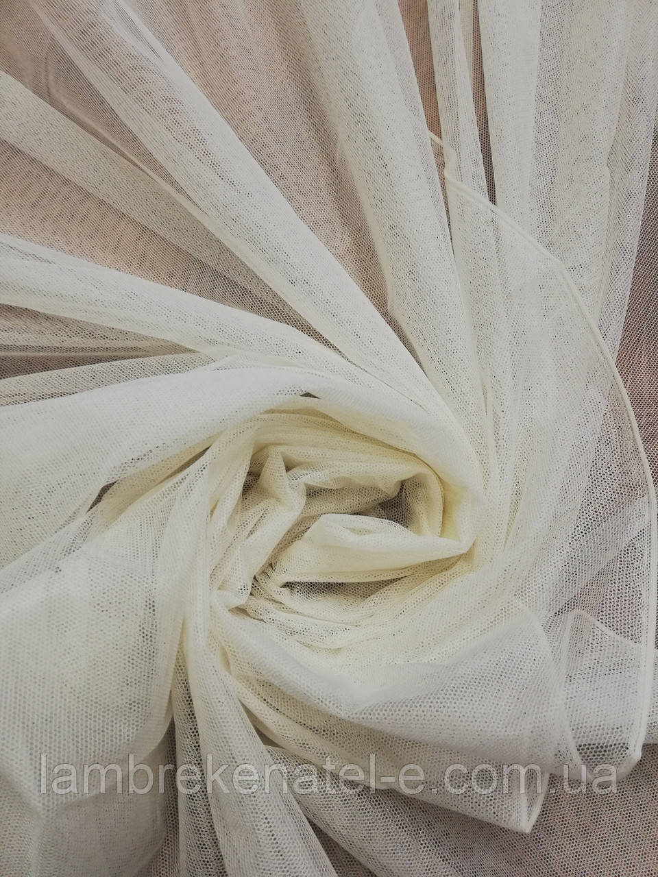 Тюль сітка грек подвійна кольору айворі ᐉ Купити НЕДОРОГО у Києві та Україні Ціна в інтернет