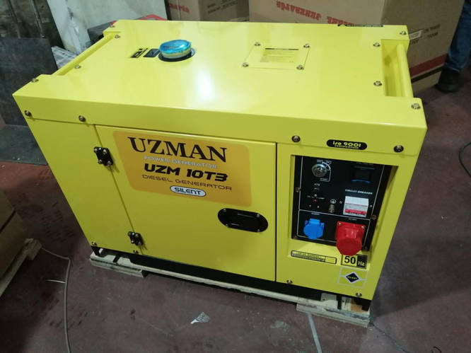 Купити Портативний дизель-генератор Uzman UZD 10 T3, ціна 92250 грн ...