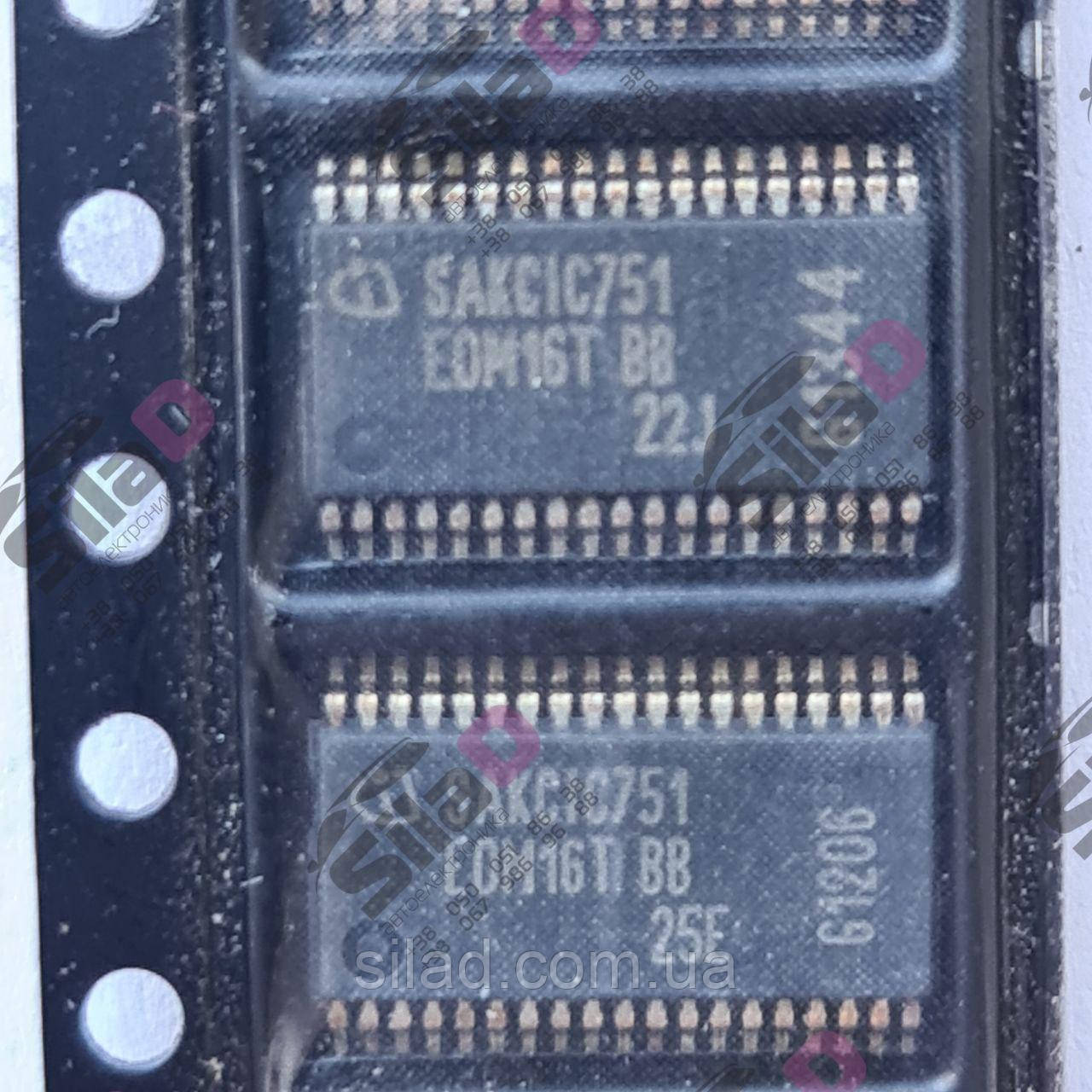 Купить Мікросхема SAKCIC751 Infineon корпус PG-TSSOP-38, цена 520 грн ...