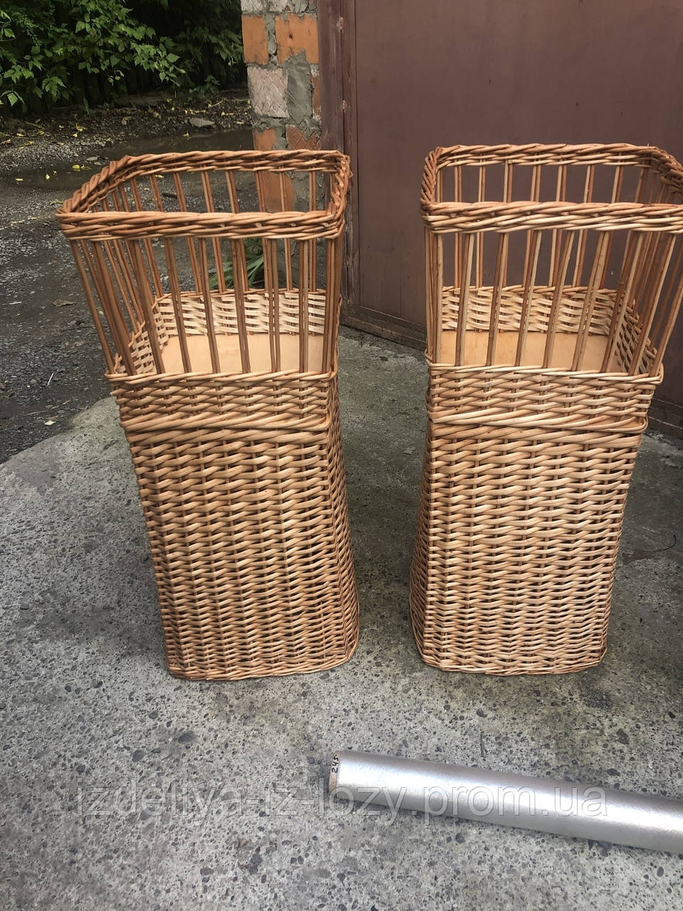 Купить Багетниці плетені з лози Кошик торгова для батонів французьких булок або супутнього