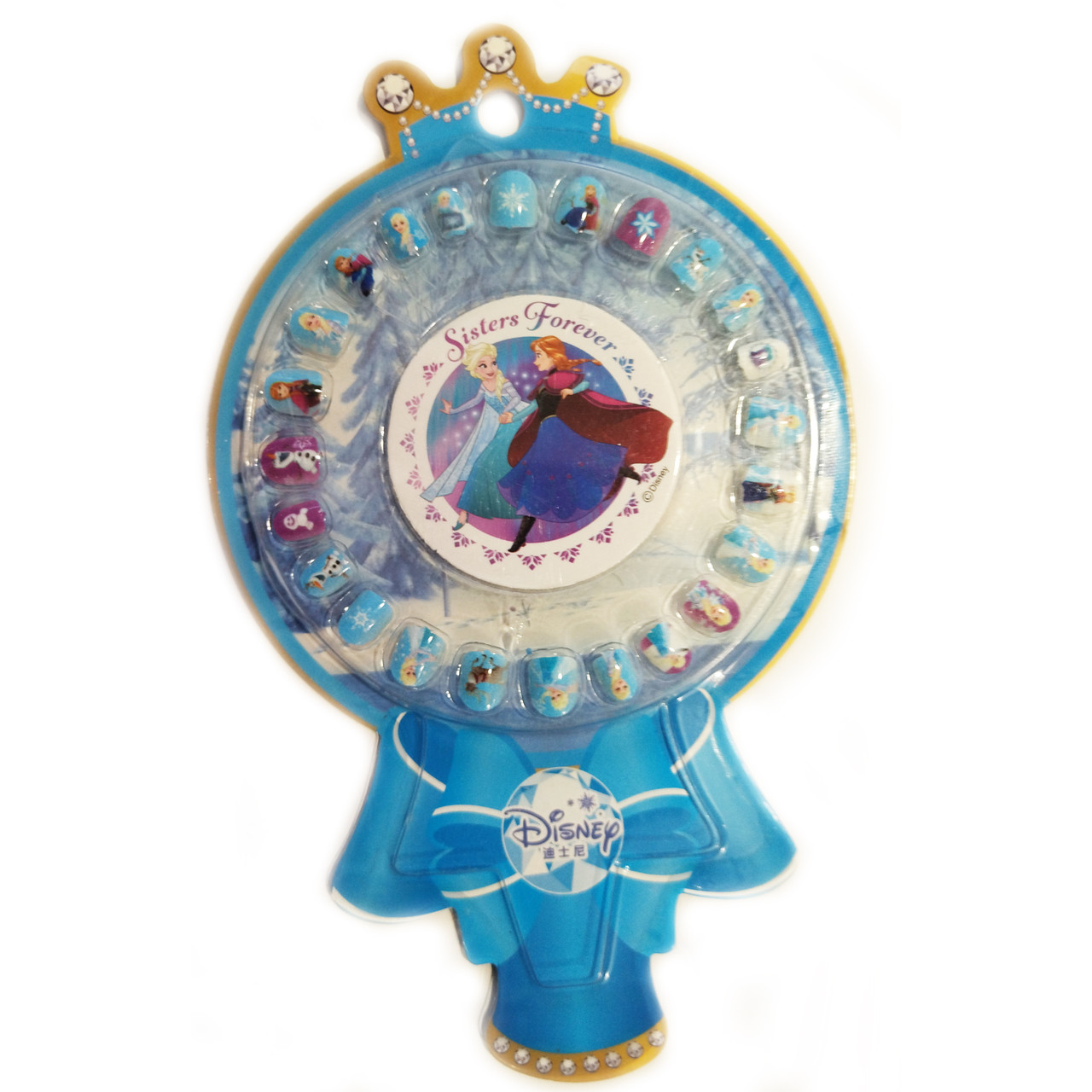 Купить Детский набор накладных ногтей Disney 24 шт Накладные ногти для детей Холодное Сердце