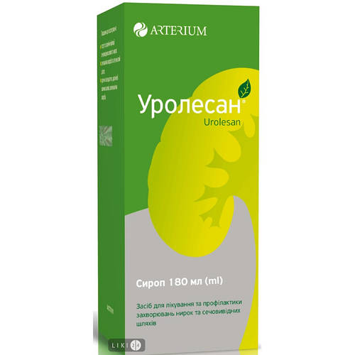 Купить Уролесан сироп фл. 180мл, цена 240.95 ₴ — Prom.ua (ID#1700614244)