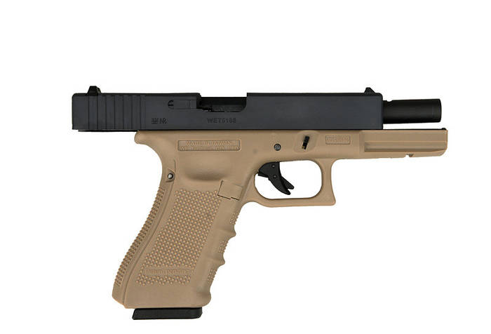 Пістолет WE Glock 18C Gen4. Metal Tan GBB, цена 5878 грн — Prom.ua (ID ...