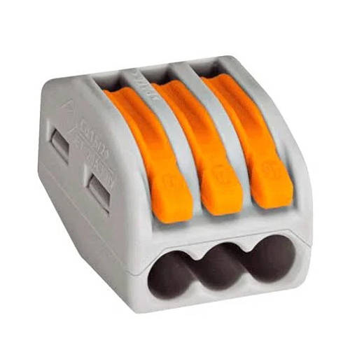 Купити Клема WAGO на 3 проводи 0,08-2.5mm2 з робочими важелями 222-413 ...