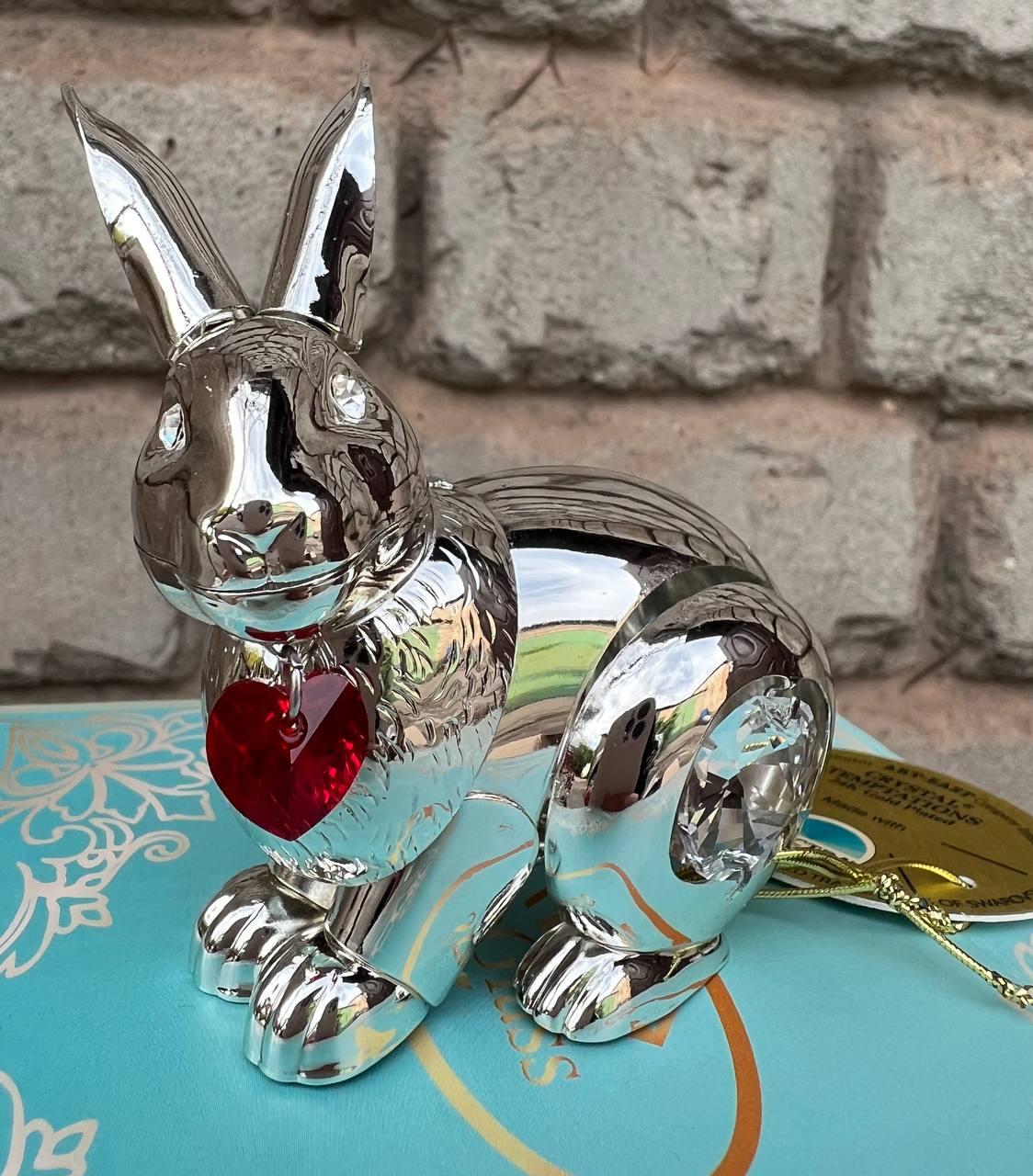 Статуетка Crystocraft зі стразами Swarovski Кролик 6х6 см 1601997 новинка продаж ціна у Києві