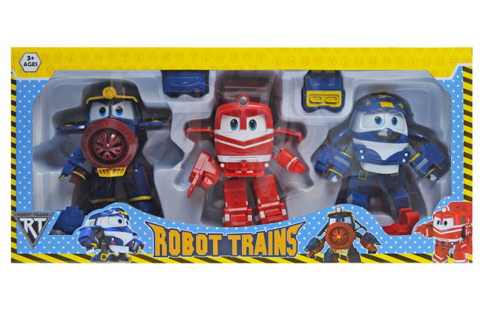 Купить Робот-трансформер Robot Trains 83168-3, герои, 3 шт в коробке ...