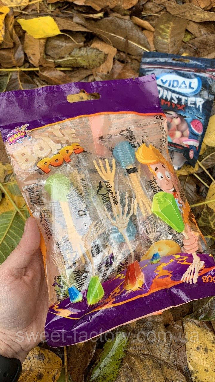 Льодяники Bone Pops Halloween 10s 80g: продаж, ціна у Чернігові ...