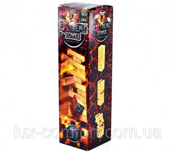 Розвивальна настільна гра Дженга "EXTREME TOWER" XTW-01, 56 брусків ...