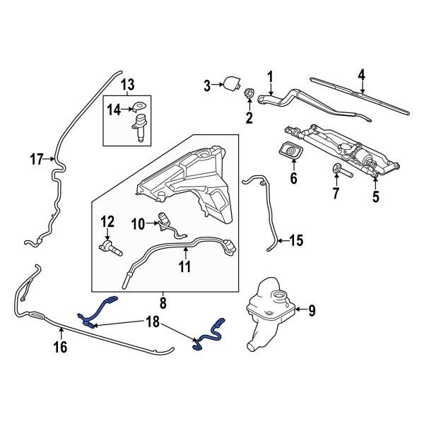 Купить Форсунка омывателя лобового стекла Land Rover Range Rover '13 ...