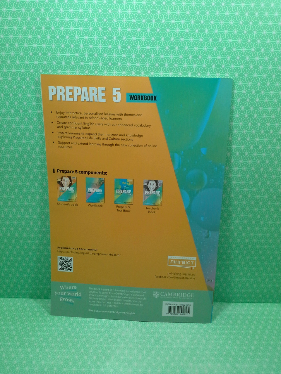 Купити Англійська мова 5 клас, робочий зошит, Prepare, Workbook, (Пухта), Лінгвіст, ціна 141 ...