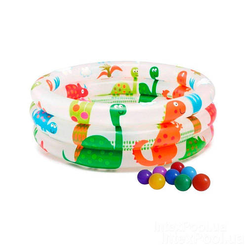 Детский надувной бассейн Intex 57106-1, «Динозавр» 61 х 22 см, с ...