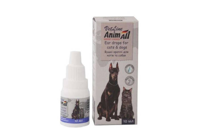 Купить AnimAll VetLine Капли глазные для собак и кошек - 10 мл, цена 72 ...