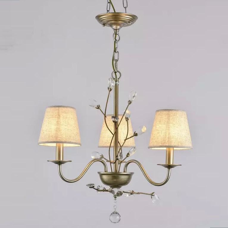 Люстра Классическая с 3 Тканевыми Абажурами (ZD040/3) — Купить Недорого ...