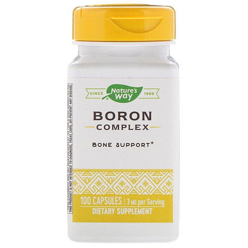 Купить Бор 3 мг Boron Complex Nature's Way 100 капсул, цена 300 ...