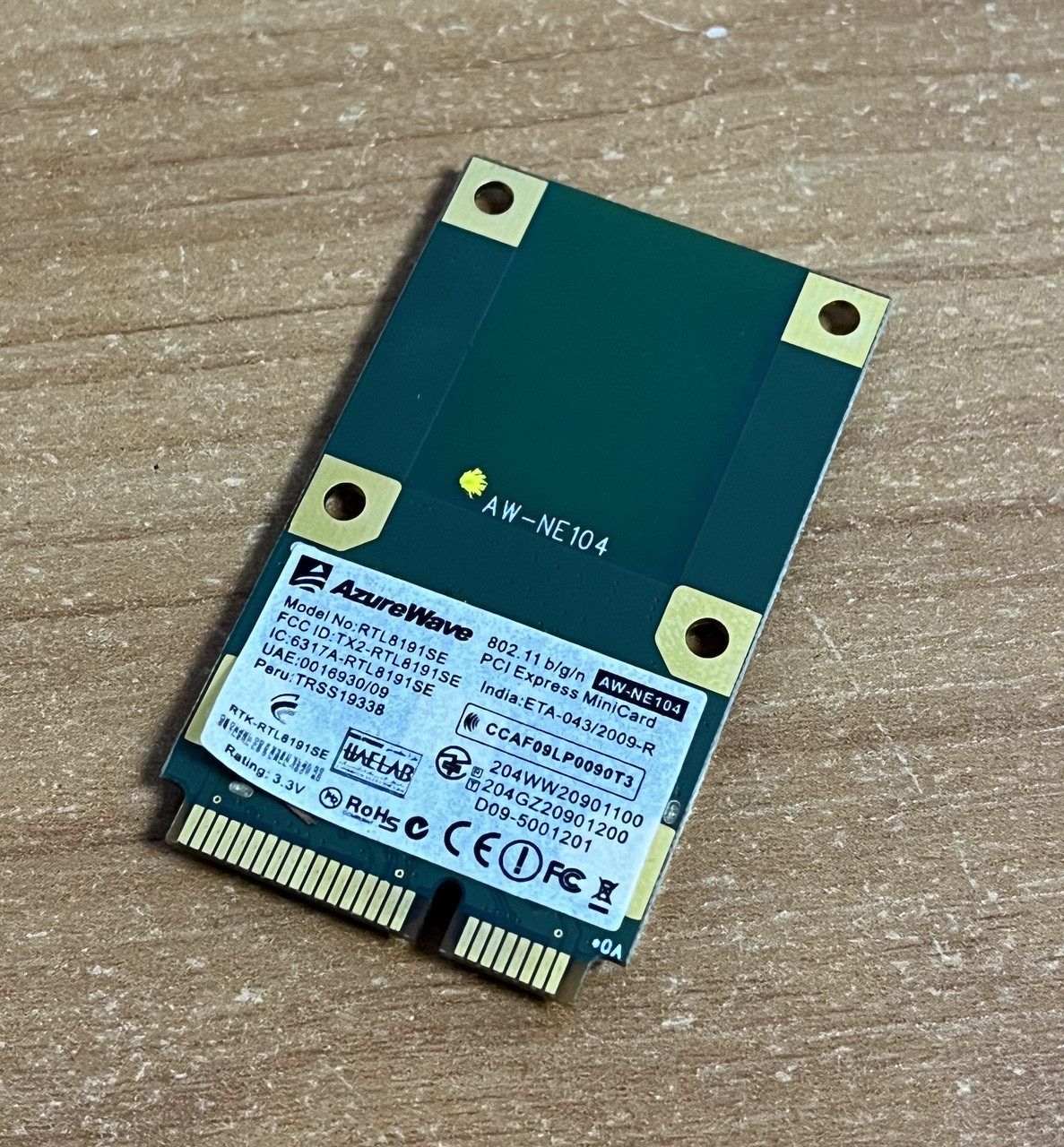 Купить Б/У Wi-Fi Модуль Realtek RTL8191SE, Fujitsu Pi 3660, цена 150 ...