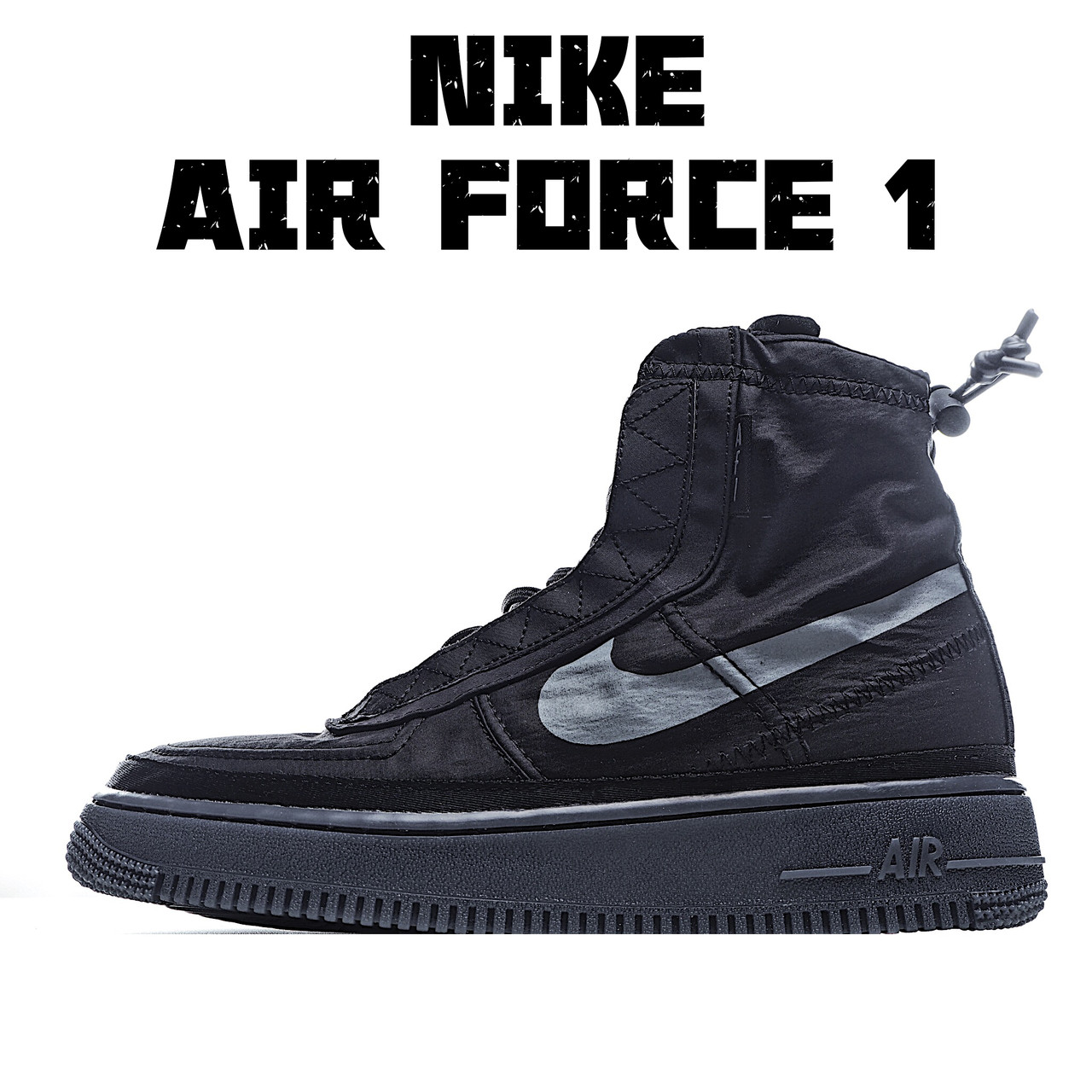 Кроссовки женские Nike Air Force 1 Shell Black / BQ6096-001 (Размеры:36 ...