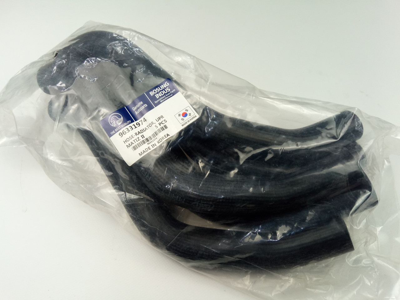 Патрубок радіатора охолодження Matiz верхній, "BOSUNG" (96331974) EURO ...