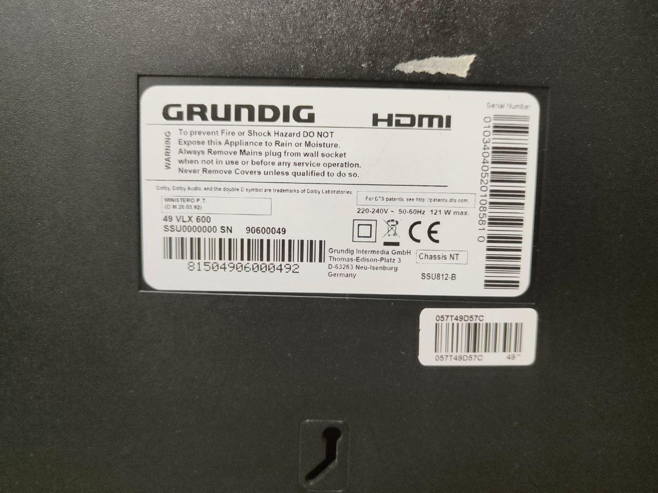 Купить Телевизор Грундиг Grundig 49 VLX 600 4K UHD Smart-TV б\у с ...