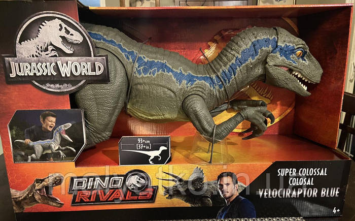 Динозавр Велоцираптор Блю Jurassic World Super Colossal Velociraptor ...