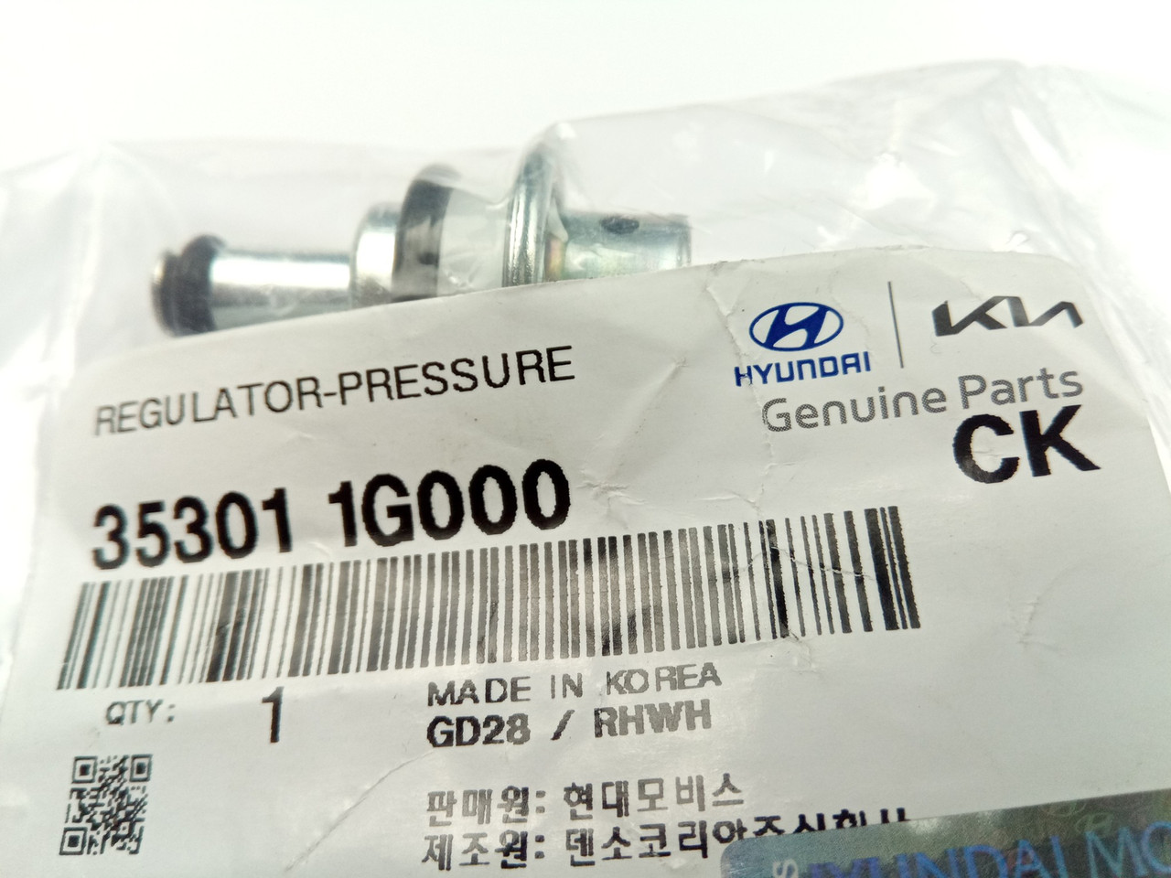 Купить Регулятор давления топлива Hyundai/KIA, MOBIS (353011G000), цена ...