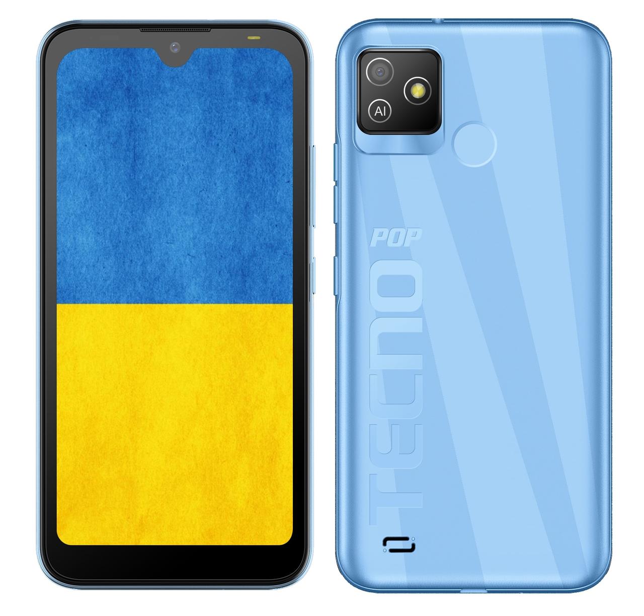 Смартфон Tecno Pop 5 Go (BD1) 1/16GB Dual Sim Diamond Blue ...