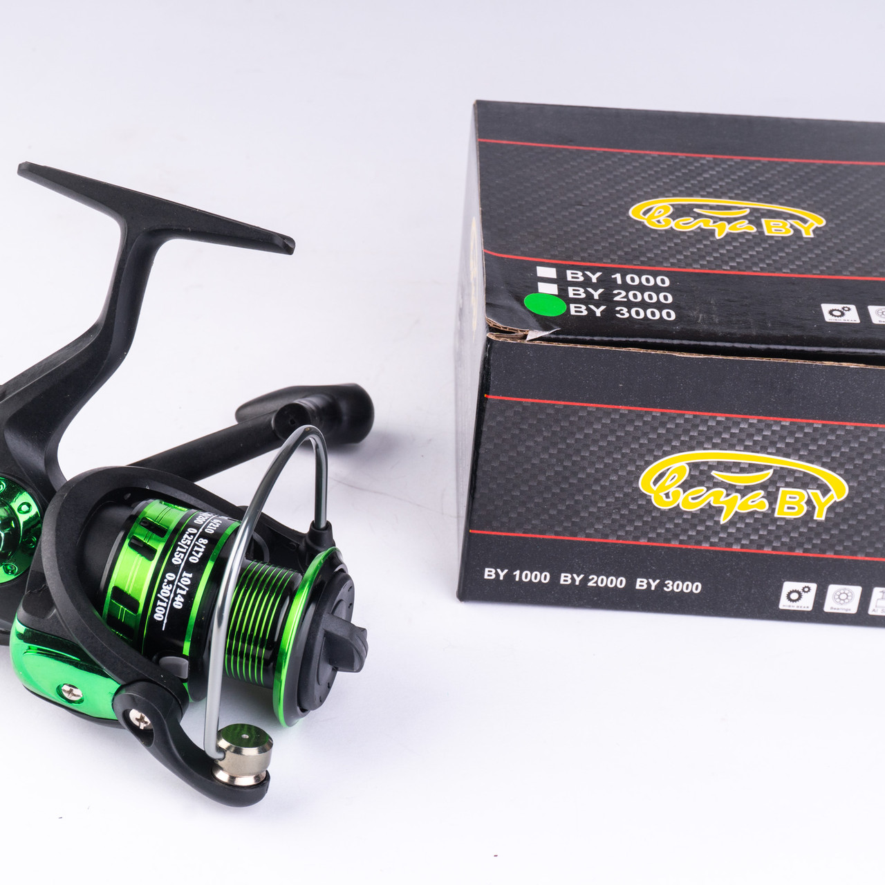 Купить Спиннинговая катушка Boya By BY - 1000 (6+1bb) цвет зелёный, цена 500 ₴ — Prom.ua (ID ...