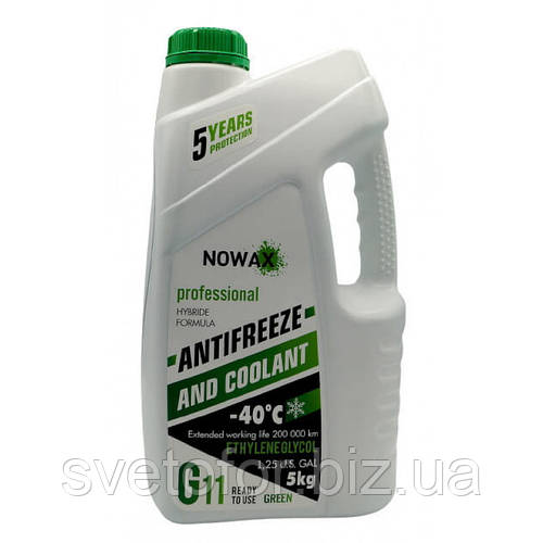 Антифриз NOWAX G11 зеленый 5 кг (ID#1704103371), цена: 391 ₴, купить на ...
