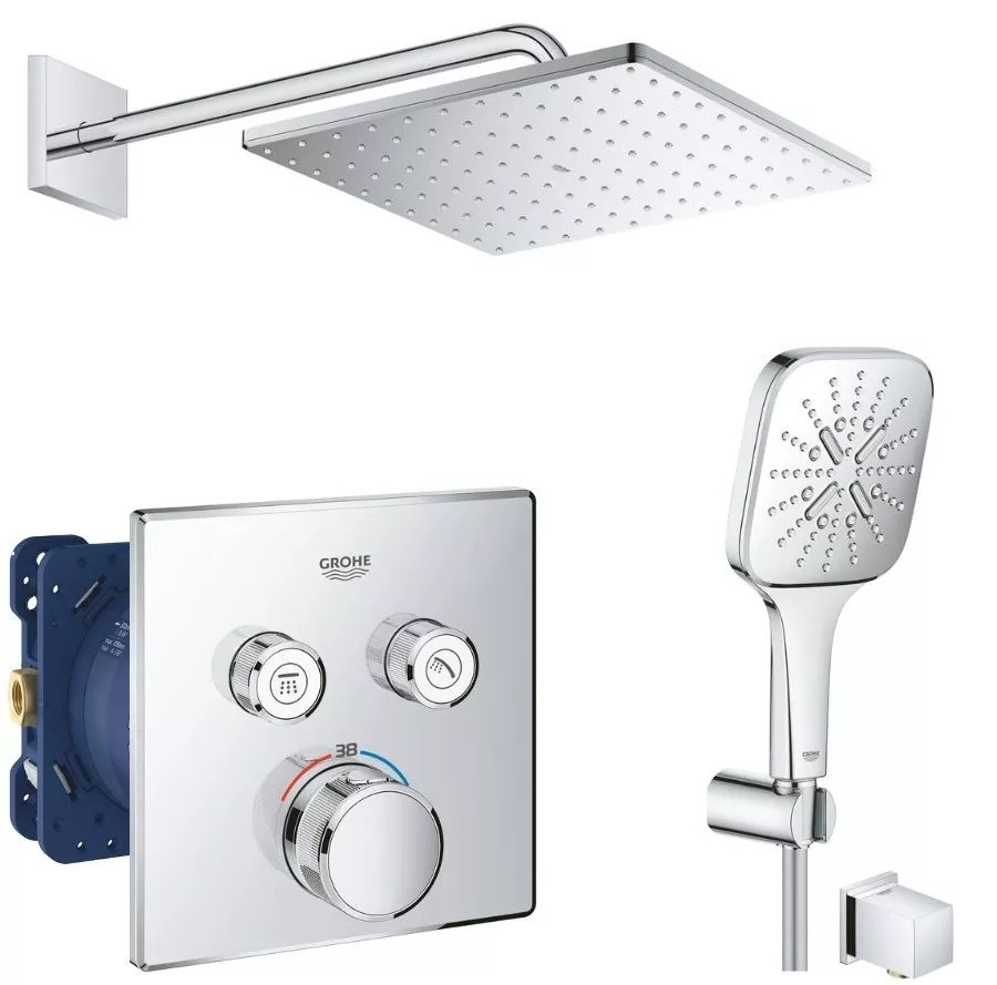 Душова система прихованого монтажу GROHE Grohtherm UA26405SC1 із ...