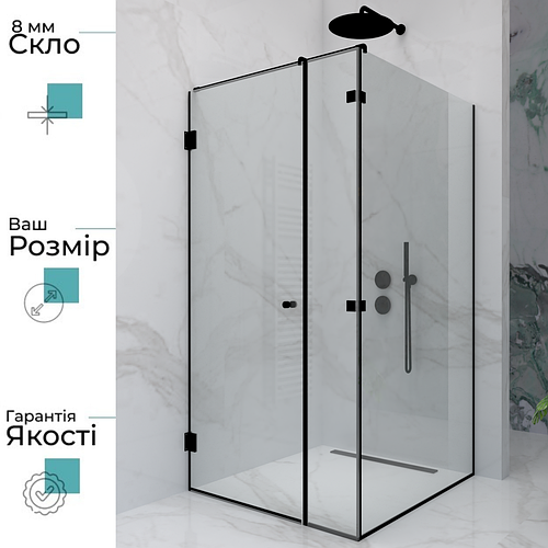 Душевая перегородка стеклянная угловая CARMILA LOFT (Кармила Лофт) с ...