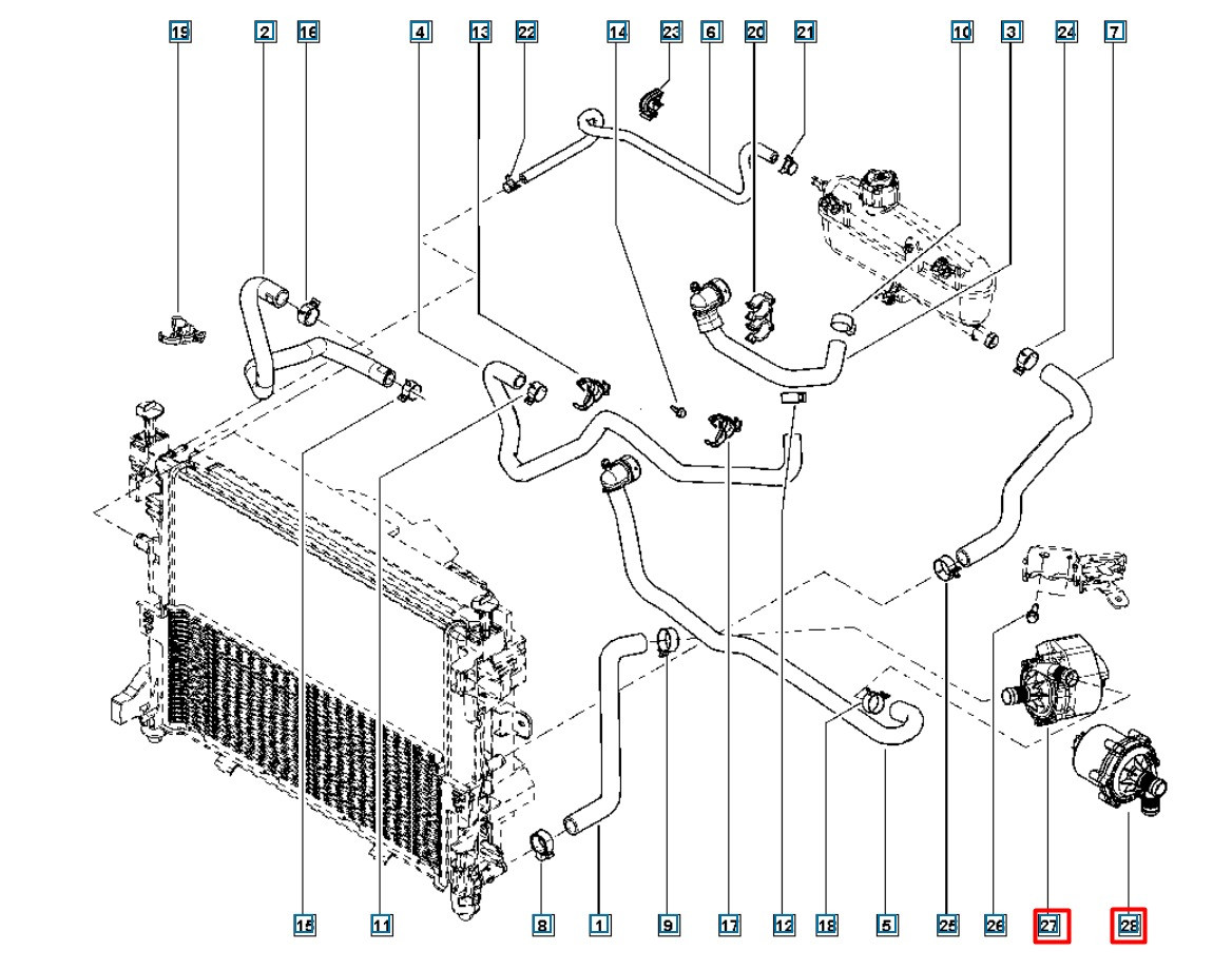 Помпа водяна 210103417R, 144B03731R Renault Kangoo 2 Zoe Smart ForTwo ...