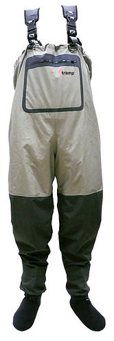 Купить Вейдерси Tramp Angler забродні трьохшарова мембрана олива, Сірий ...