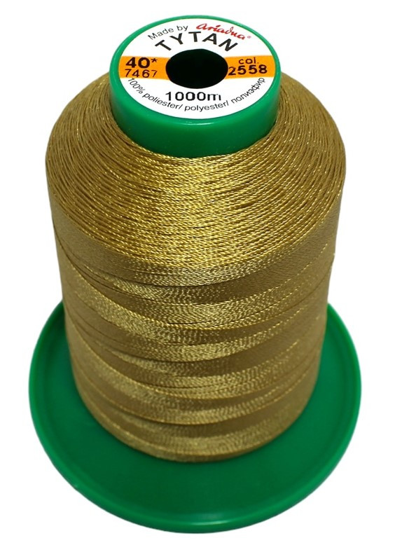 Нитка швейная из полиэфирного шелка №40 1000м. «Титан» 2558 перламутр ...
