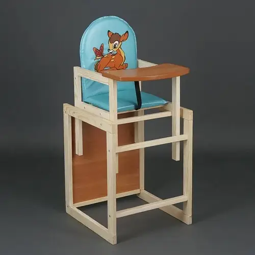 Стульчик для кормления трансформер кожзам - Оленёнок Бэмби - цвет ...