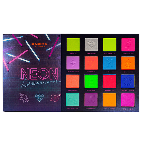 Тени для век на 16 цветов Parisa Cosmetics Mystery E-716 № 4 Neon (ID ...