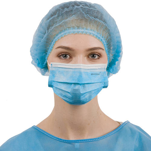 Dochem Шапочки медицинские, одноразовые, синие, 46 см, 100 шт., ціна ...