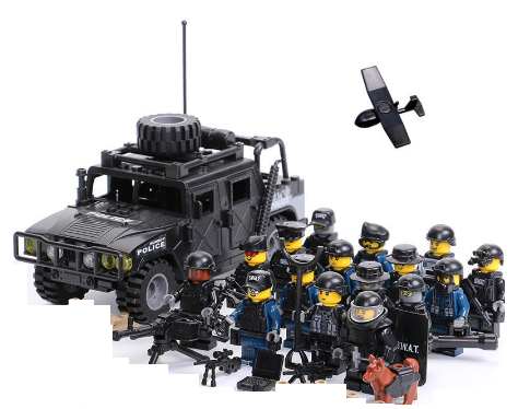 Фигурки Человечки Военные Спецназ Swat Солдаты Полиция с Хаммером для ...