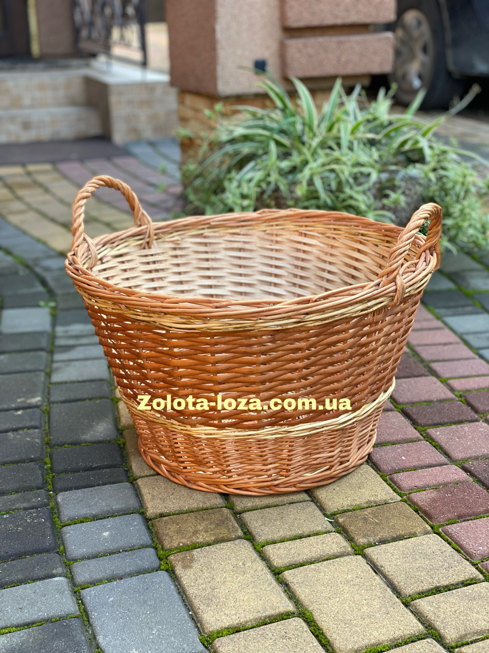 Кошик плетений для дров Господиня Арт Н 022 продаж ціна у Хусті Кошики плетені вироби