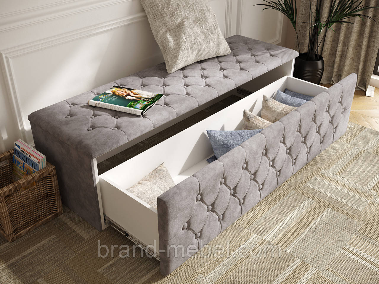 Тапчан Каліфорнія для спальні купити за найкращими цінами в Україні "Brand-mebel".