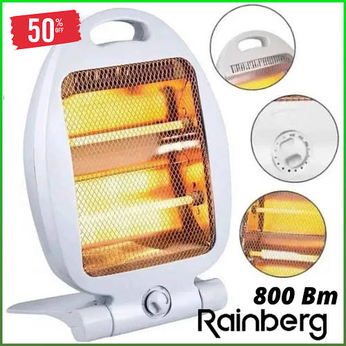 Инфракрасный кварцевый обогреватель для дома Rainberg RB-161 Комнатный обогреватель воздуха 800W ...