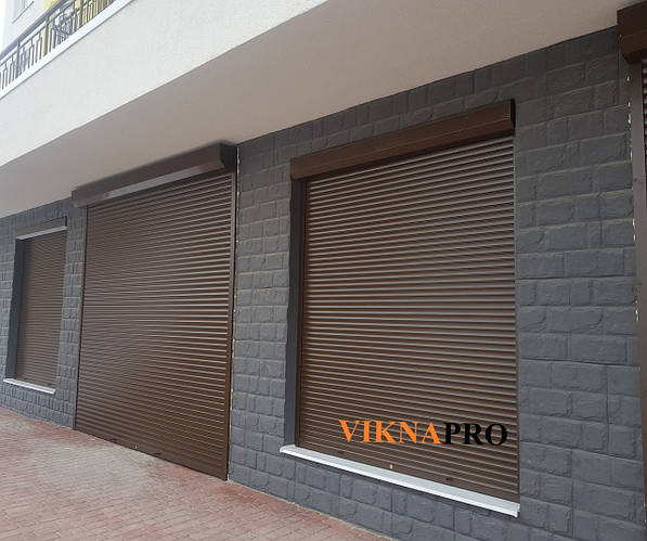 Купить Защитные Роллеты Наружные коричневые антивандальные ролеты ...